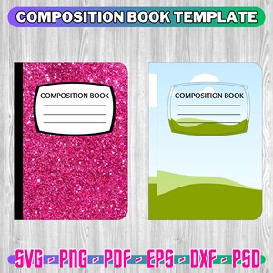 Custom Composition Book Template: Canva Editable (digital Download) - Etsy