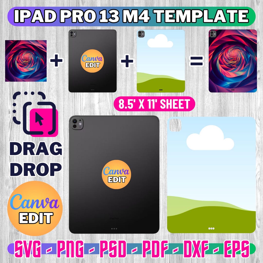IPad Pro Template, iPad Skin Template, Tablet Skin Template, iPad Skin ...