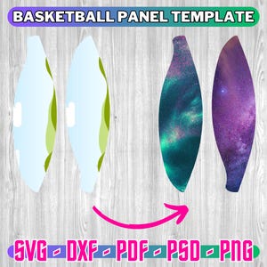 Basketball Panel Template Svg, Blank Basketball Panel Template, Canva ...