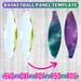 Basketball Panel Template Svg, Blank Basketball Panel Template, Canva ...