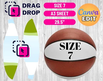 Size 7 Basketball Panel Template Svg, Blank Basketball Panel Template ...