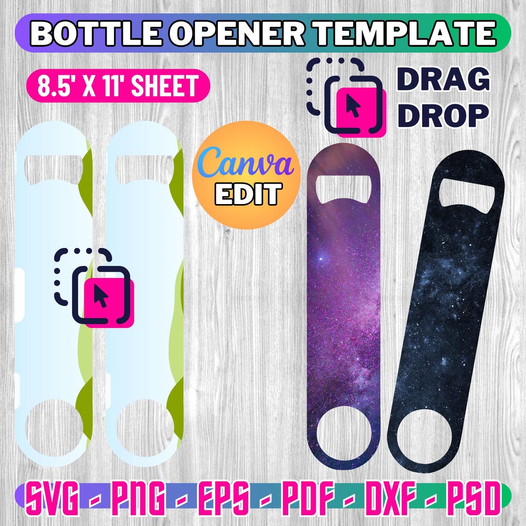 Bottle Opener Template SVG: Sublimation Design (digital Download) - Etsy