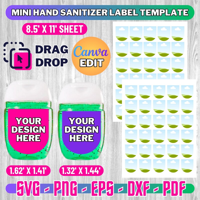 Hand Sanitzer Labels - Etsy