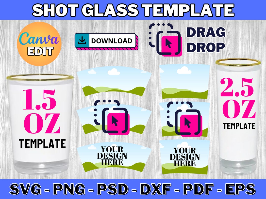 15 Oz Shot Glass Template 25 Oz Shot Glass Template 15 Oz 25 Oz Shot Glass Template
