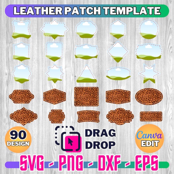 Hat Patch Template - Etsy