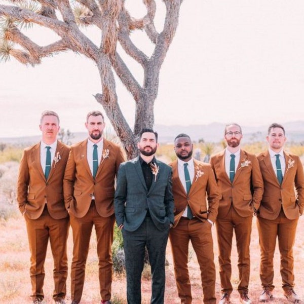 Mens Rust Suit Jacket - Etsy