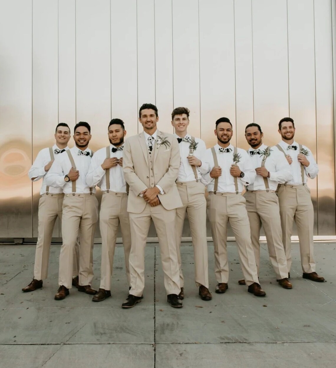 Men Three Piece Suit Linen Beige Mens Suit for Wedding, Engagement ...