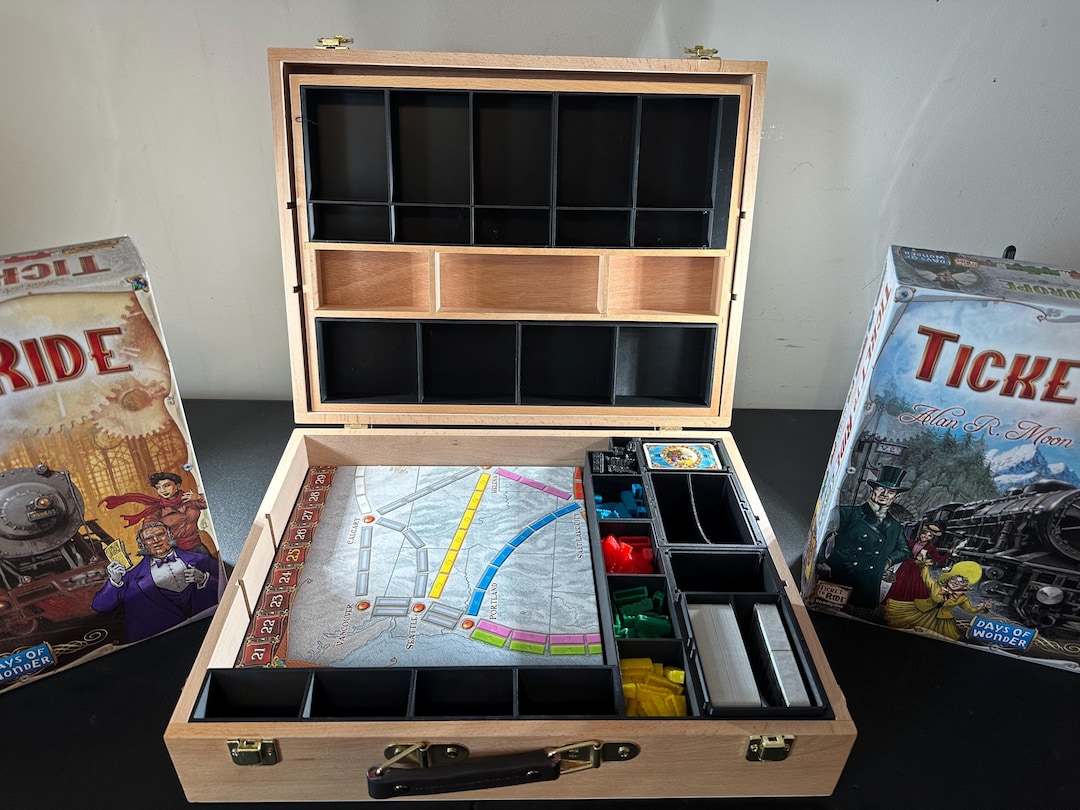 Ticket to Ride Game Storage (including Expansions) - Etsy
