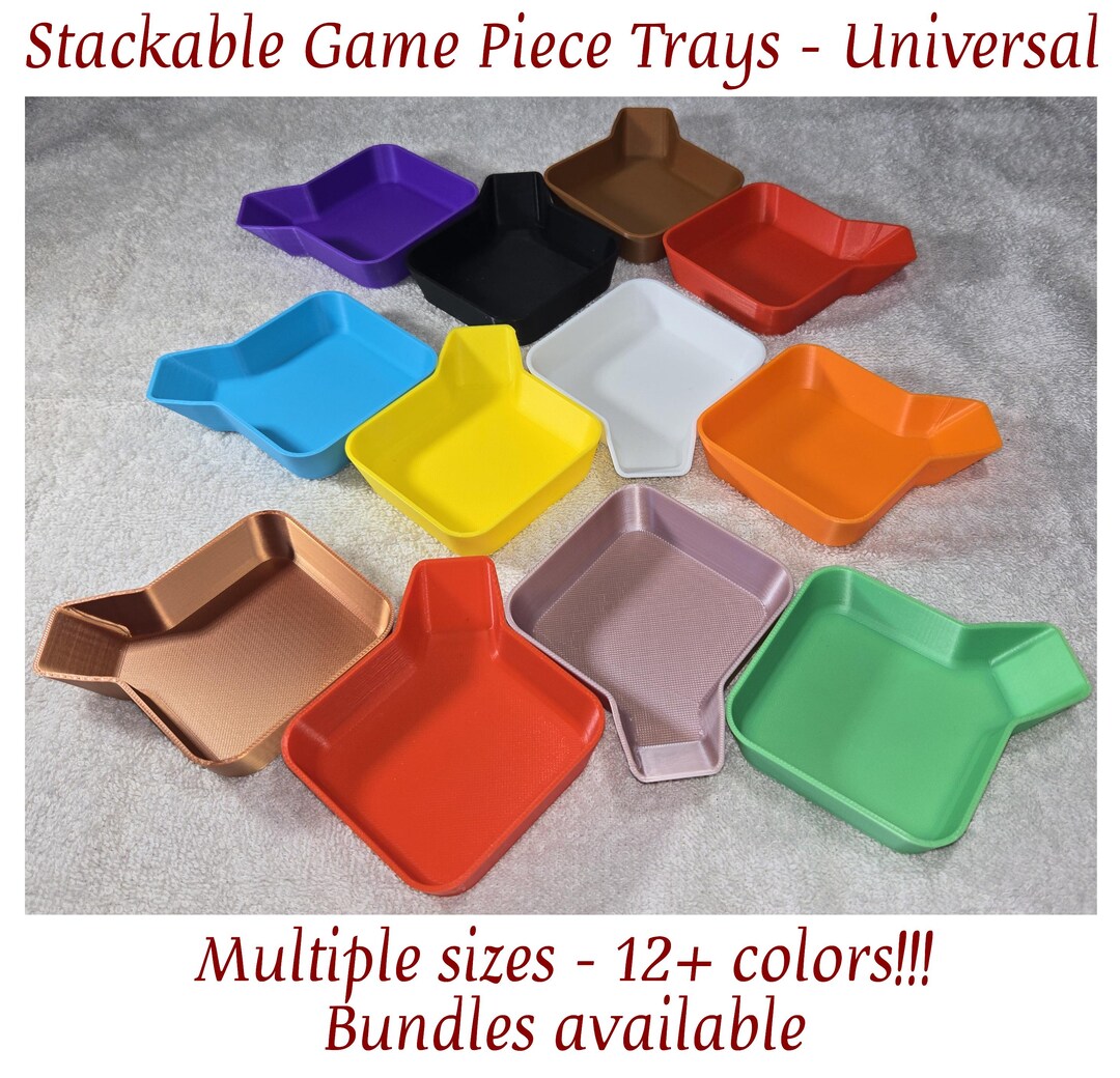 Stackable Game Piece and Token Trays - Universal - Etsy