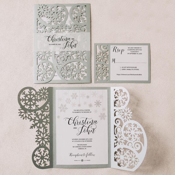 Snowflake Wedding - Etsy