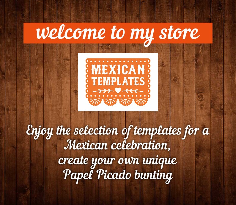 Mexican Fiesta Thank You Card SVG Template: Papel Picado File (digital ...