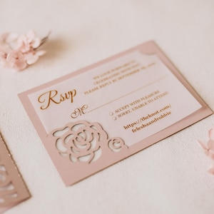 Roses Invitation Svg Template, Rose Rsvp Card, Flowers Wedding Invitation Gate Fold for Cricut ...