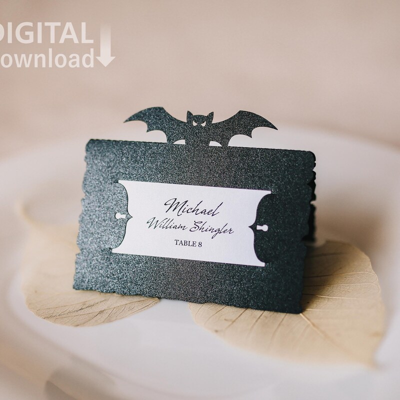 Halloween Place Card - Etsy