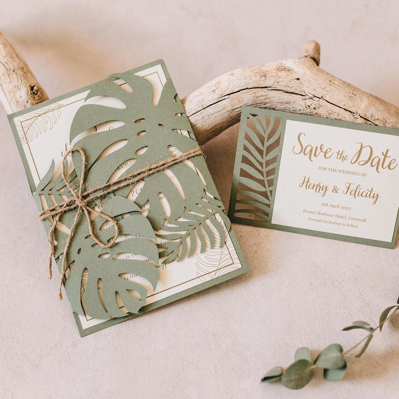 Leaf Invitation - Etsy