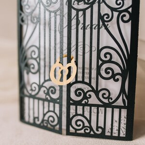 SVG Gate Fold Wedding Invitation Template, Gate Fold Iron Door ...