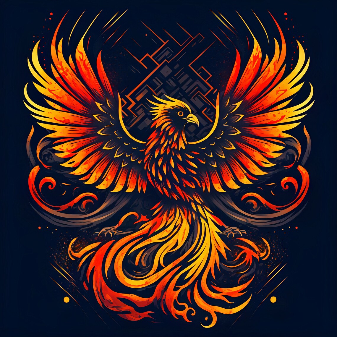Digital Art Print: Phoenix Instant Downloadable High-resolution JPG ...