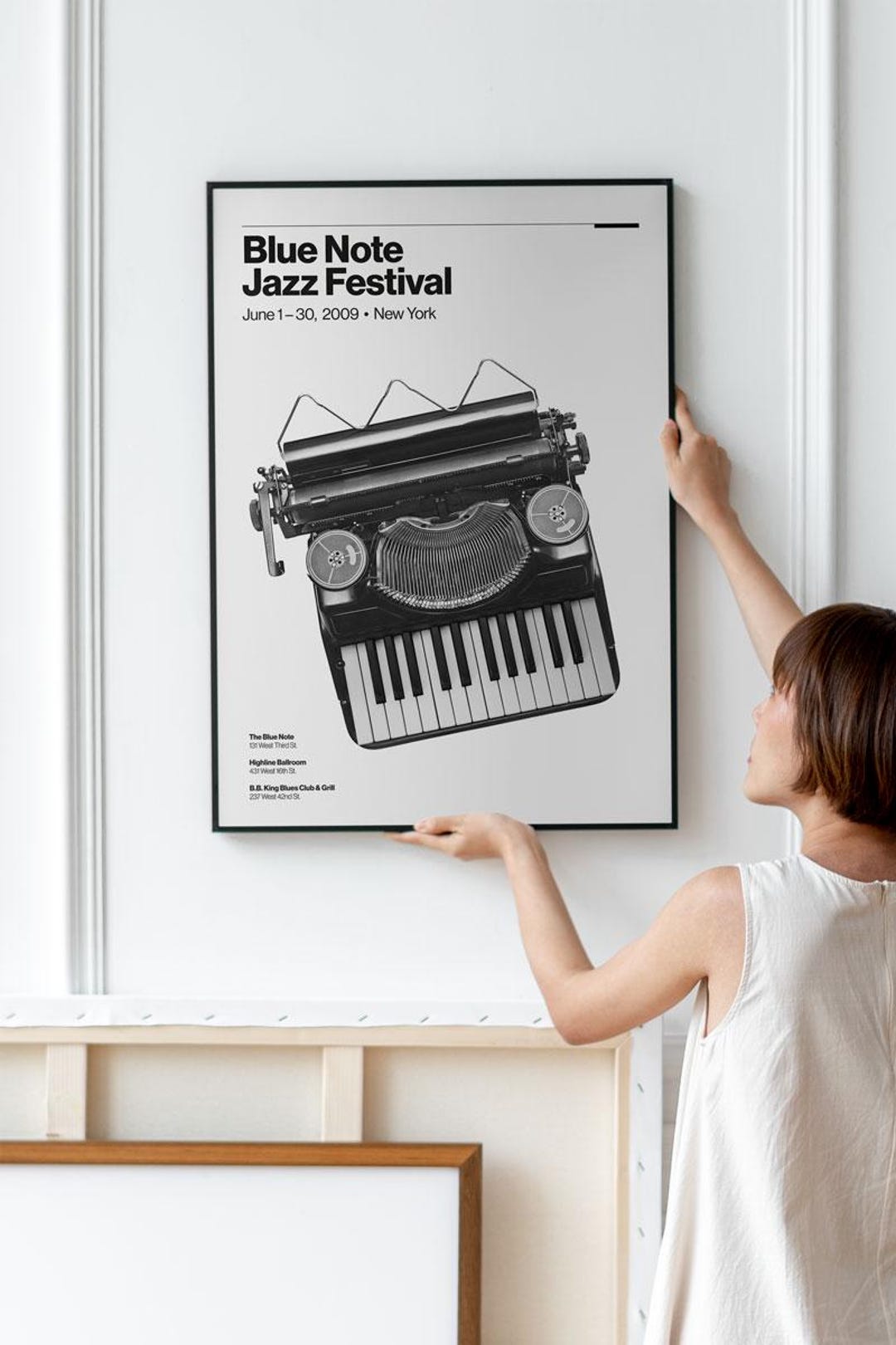 Blue Note Jazz Festival | Jazz Poster | New York Jazz | Black and White ...