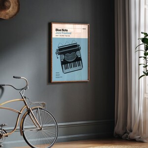 Blue Note Jazz Festival | Jazz Poster | New York Jazz | Blue Art Print ...