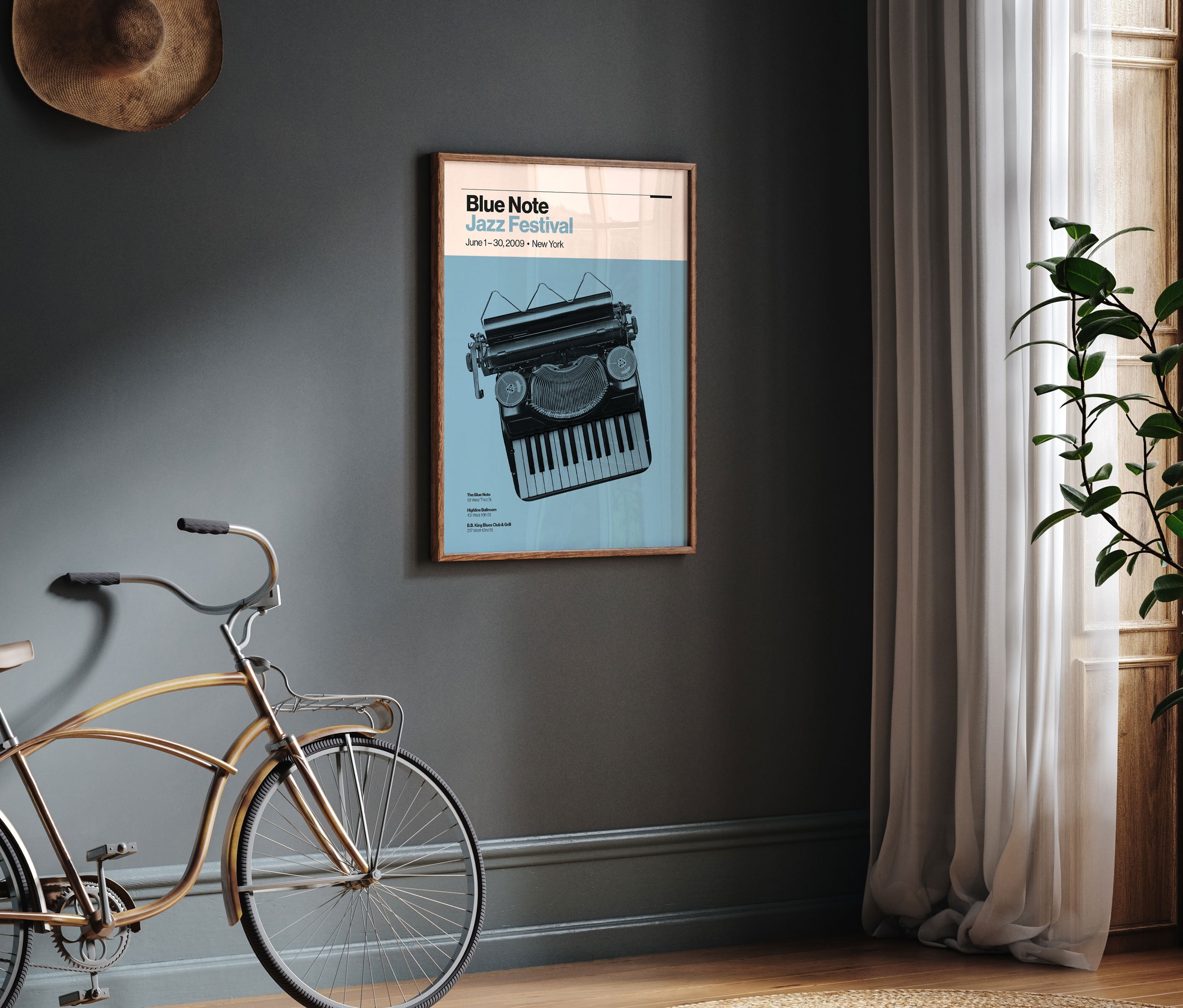 Blue Note Jazz Festival | Jazz Poster | New York Jazz | Blue Art Print ...