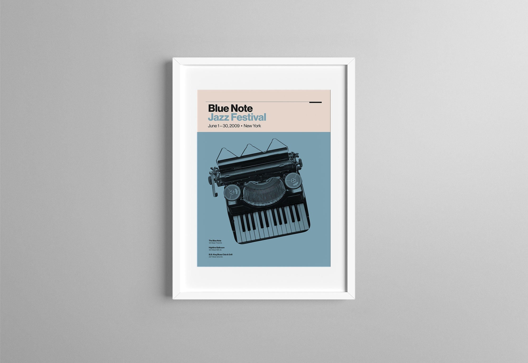 Blue Note Jazz Festival | Jazz Poster | New York Jazz | Blue Art Print ...