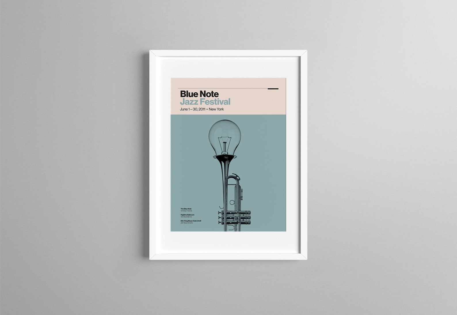Blue Note Jazz Festival | Jazz Poster | New York Jazz | Blue Art Print ...