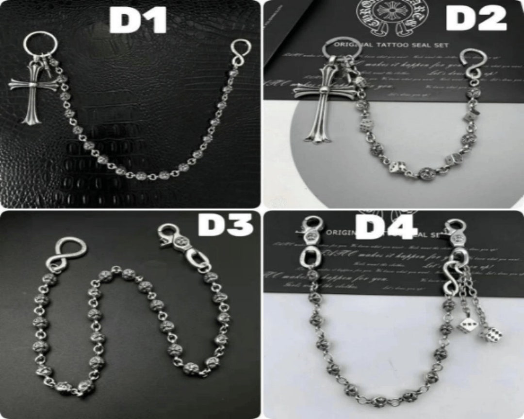 CH Chrome Hearts Style Wallet Chain Punk Wallet Chain Hip - Etsy