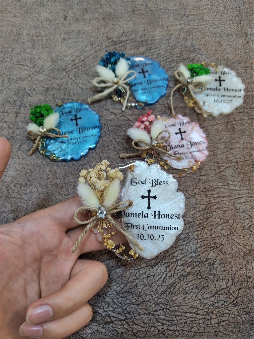 Customized First Holy Communion Favors, Custom Baptism Favors ...