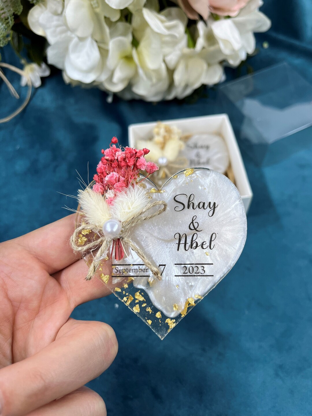 Custom Heart Wedding Favors for Guests, Wedding Party Favors for Guests ...