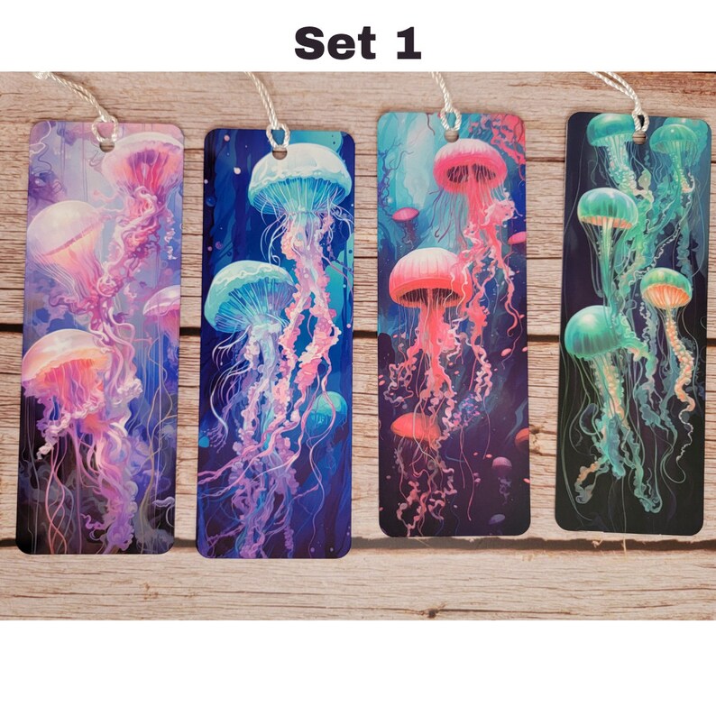 Under the Sea Treasures: Dazzling Jellyfish Metal Bookmarks With ...