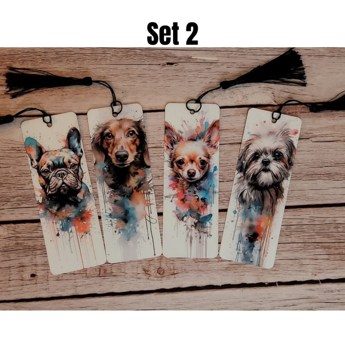 Cute Colorful Dog Metal Bookmarks Adorable Dogs Page Savers for Book ...