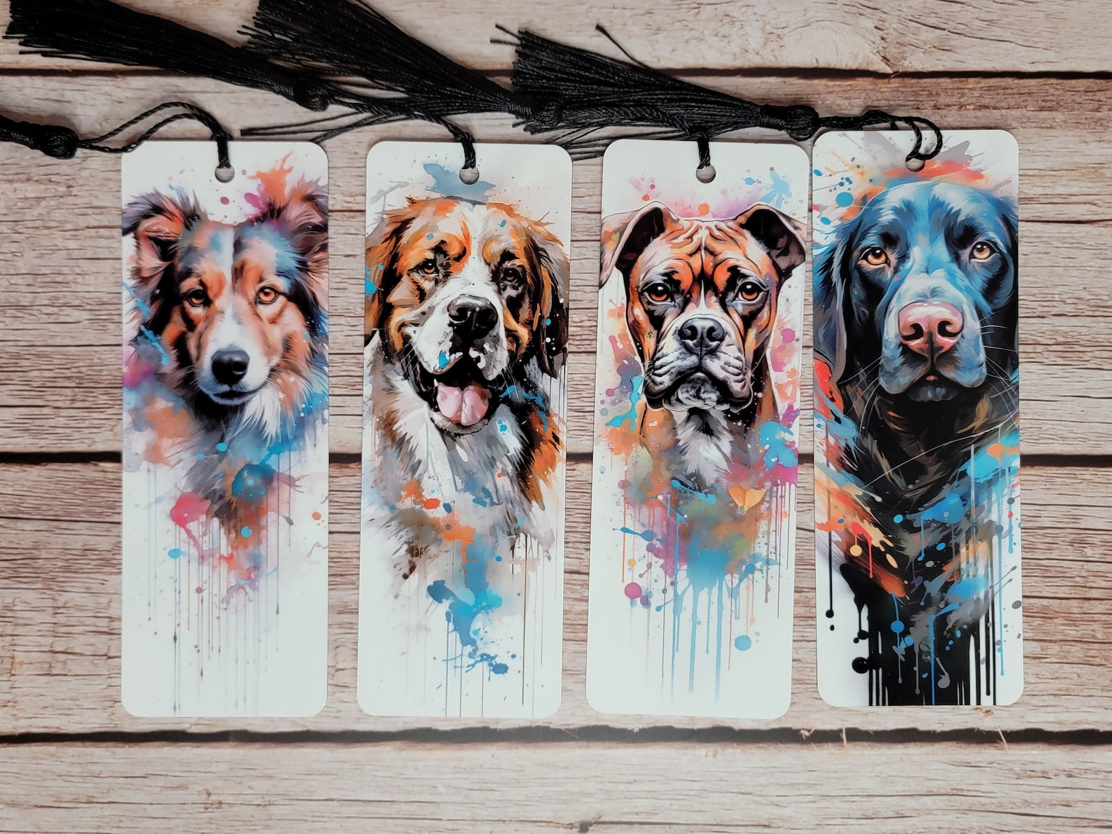 Cute Colorful Dog Metal Bookmarks - Adorable Dogs Page Savers for Book ...