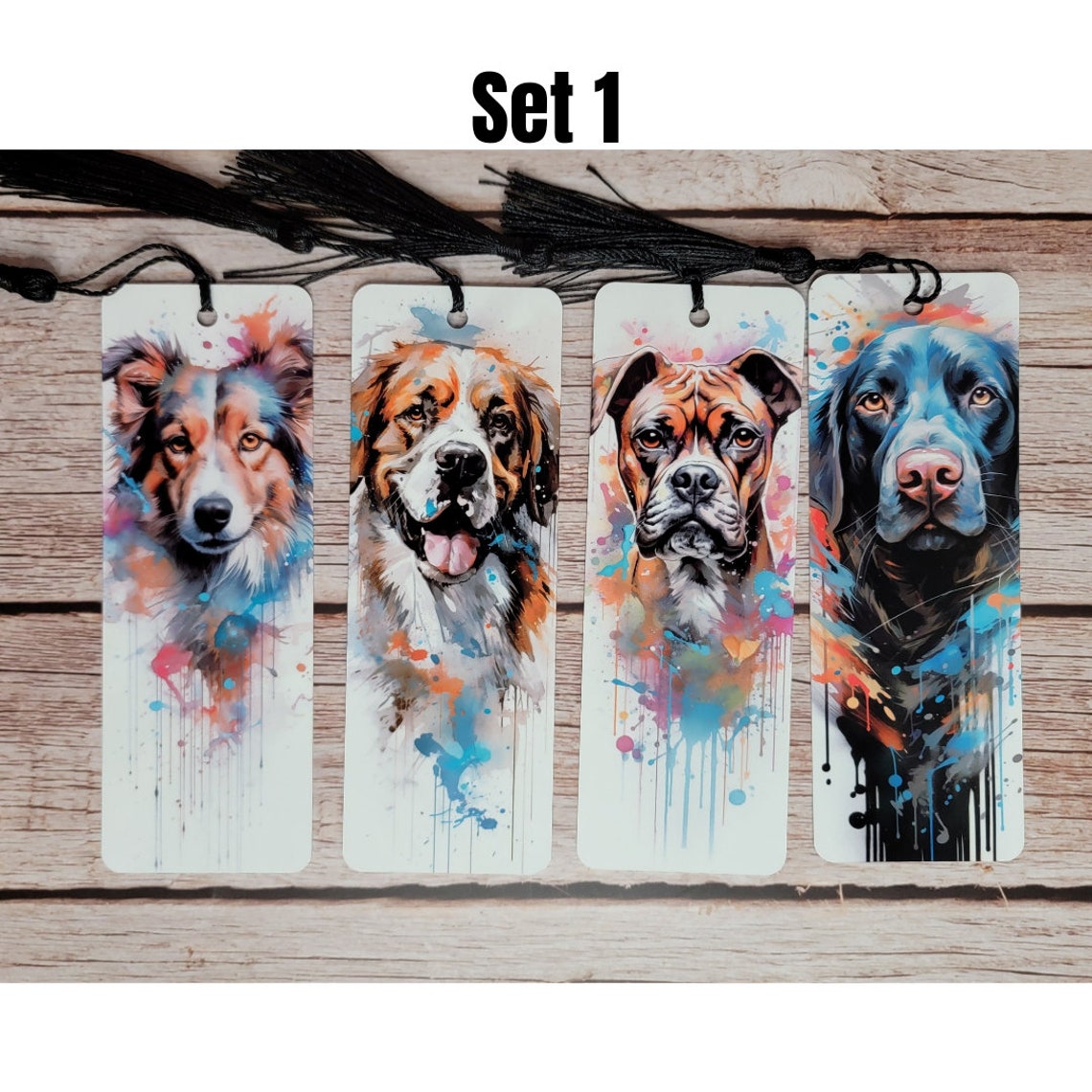 Cute Colorful Dog Metal Bookmarks Adorable Dogs Page Savers for Book ...