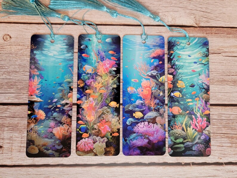 Vibrant Fish, Coral Gardens: Metal Reef Bookmarks for Adventure Seekers ...