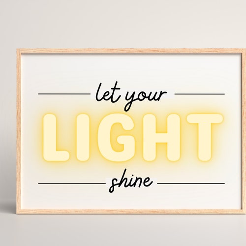 Let Your Light Shine Handprint Template - Etsy