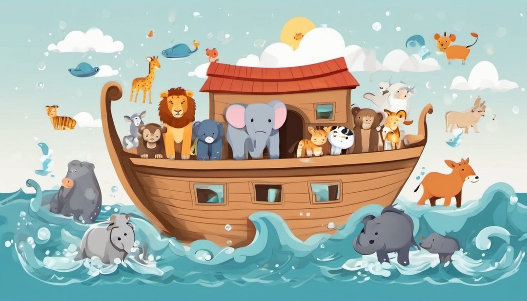 Baby Animals Noah's Ark - 4 Pack - Etsy