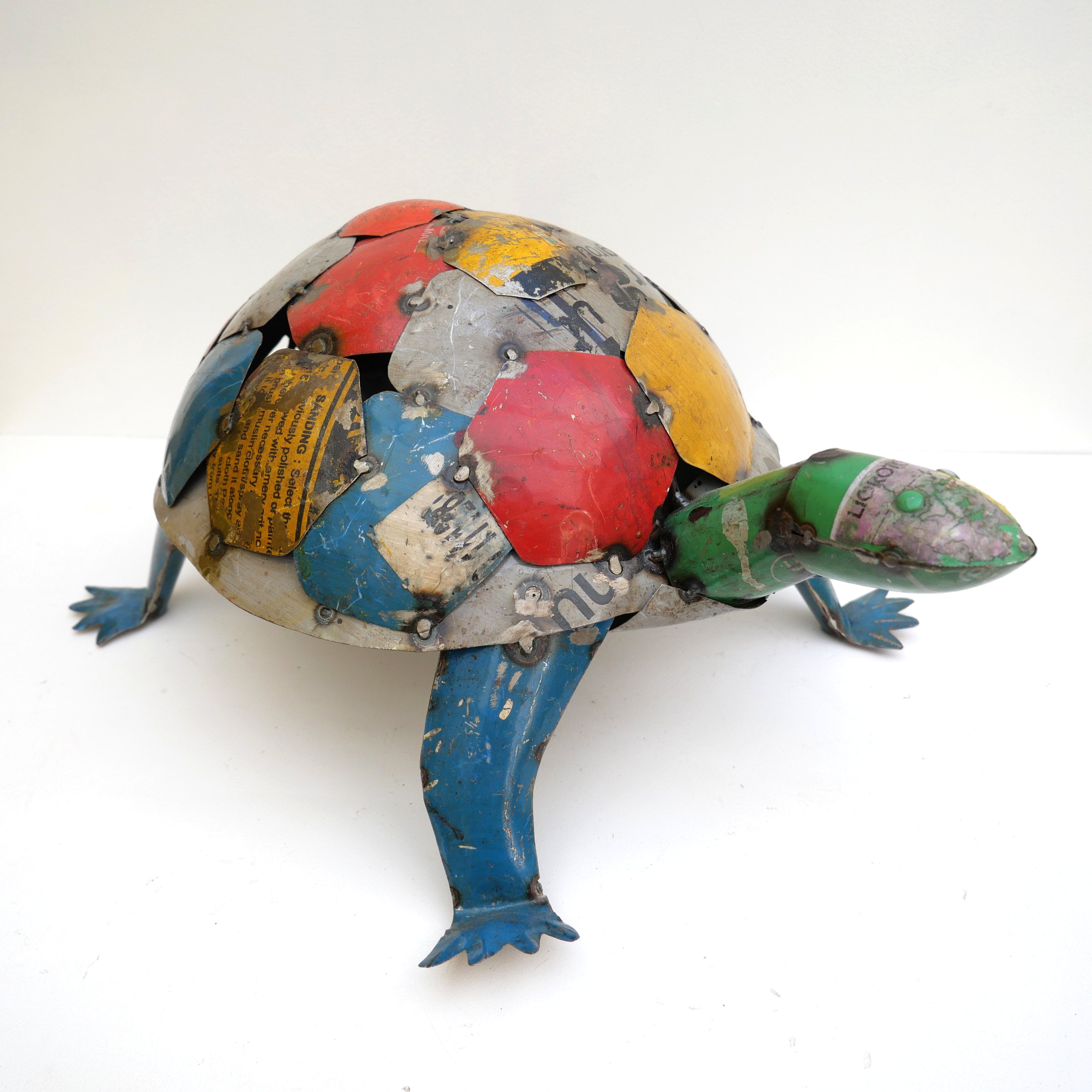 Large Turtlle Made of Recycled Tin Cans, Decoration Piece, Ooak, Gift ...