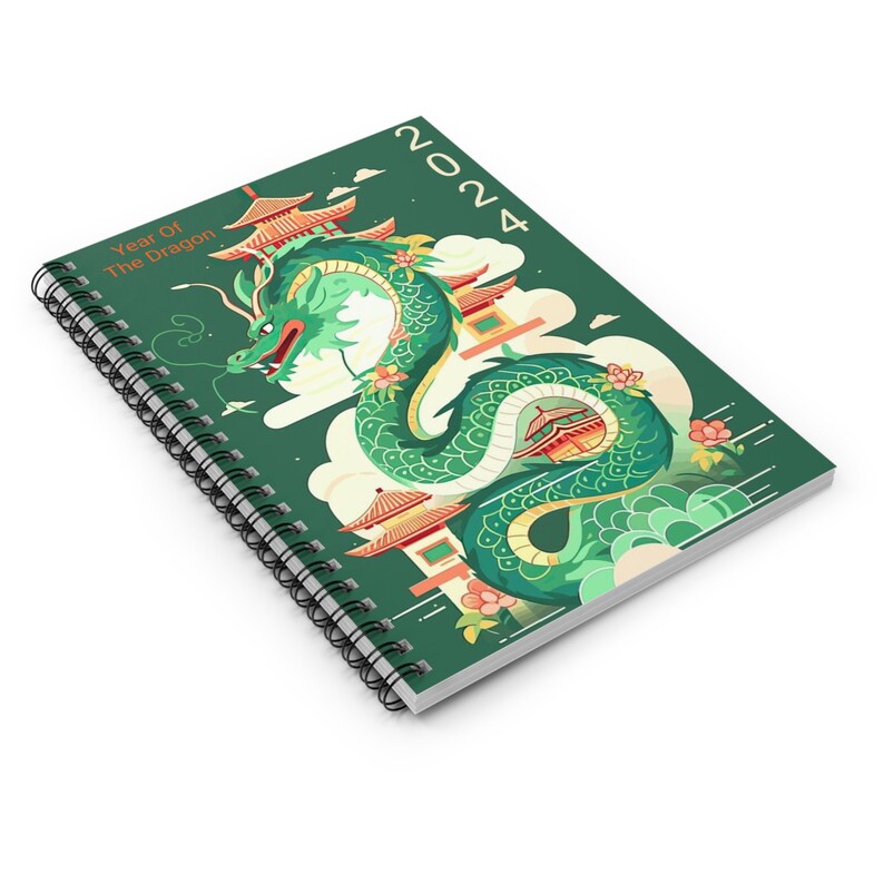 Spiral Notebook Dragon 2024, Dragon Notebook Spiral, Dragon Spiral ...