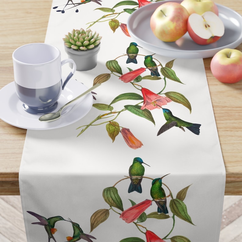 Table Runner Hummingbird, Table Runner Hummingbirds, Tableware Runner ...