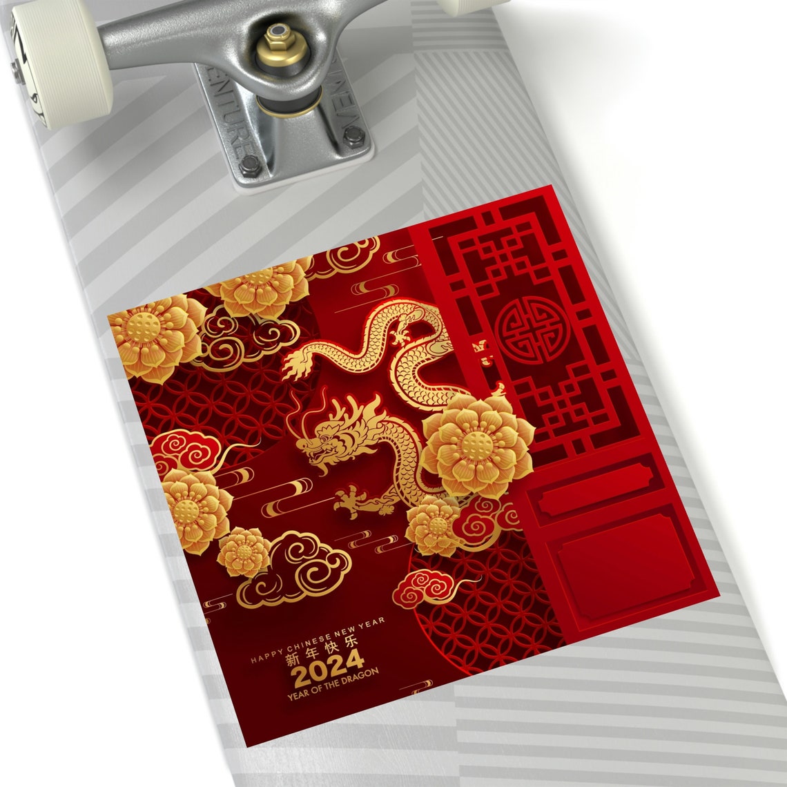 Dragon 2024 Square Stickers, Dragon Stickers 2024, Lunar New Year 2024 ...