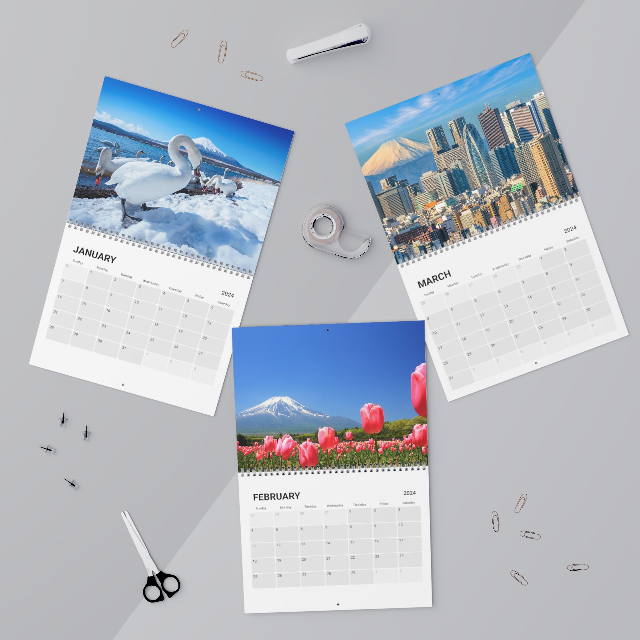 Japan Calendar 2024, Calendar 2024 Japan, Calendar Photography 2024 ...