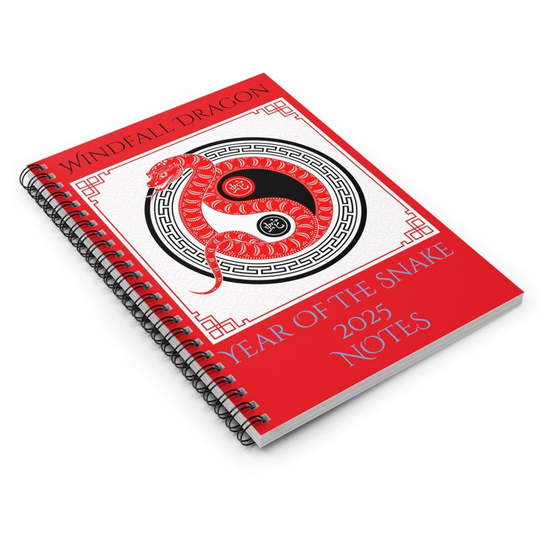 Spiral Notebook Snake 2025, Lunar New Year 2025, Spiral Notebook Snake ...
