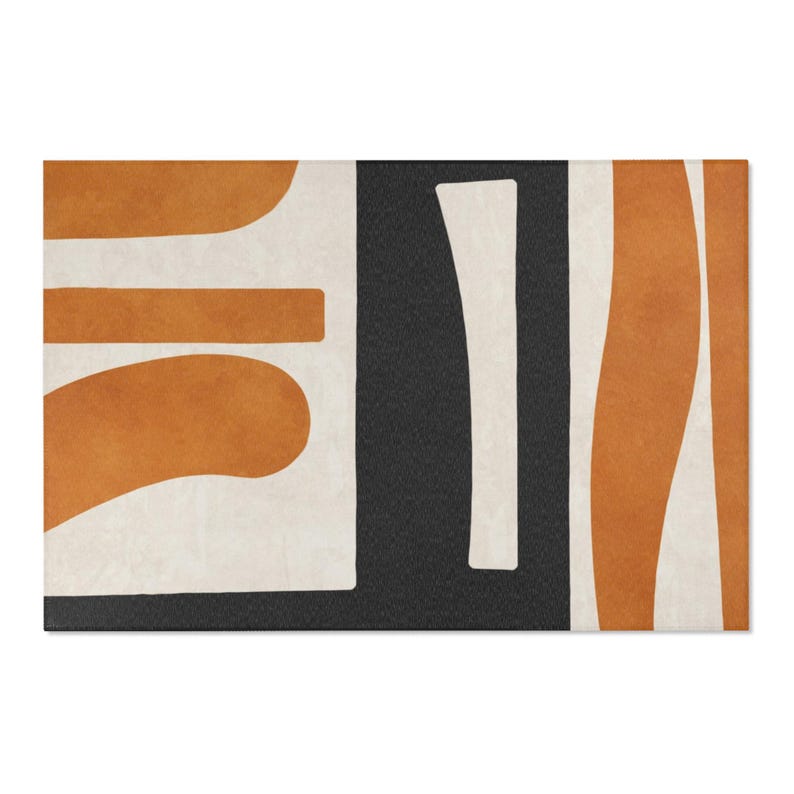 Mid Century Area Rug, Modern Area Rug, Mid Century Modern Rug, Area Rug ...