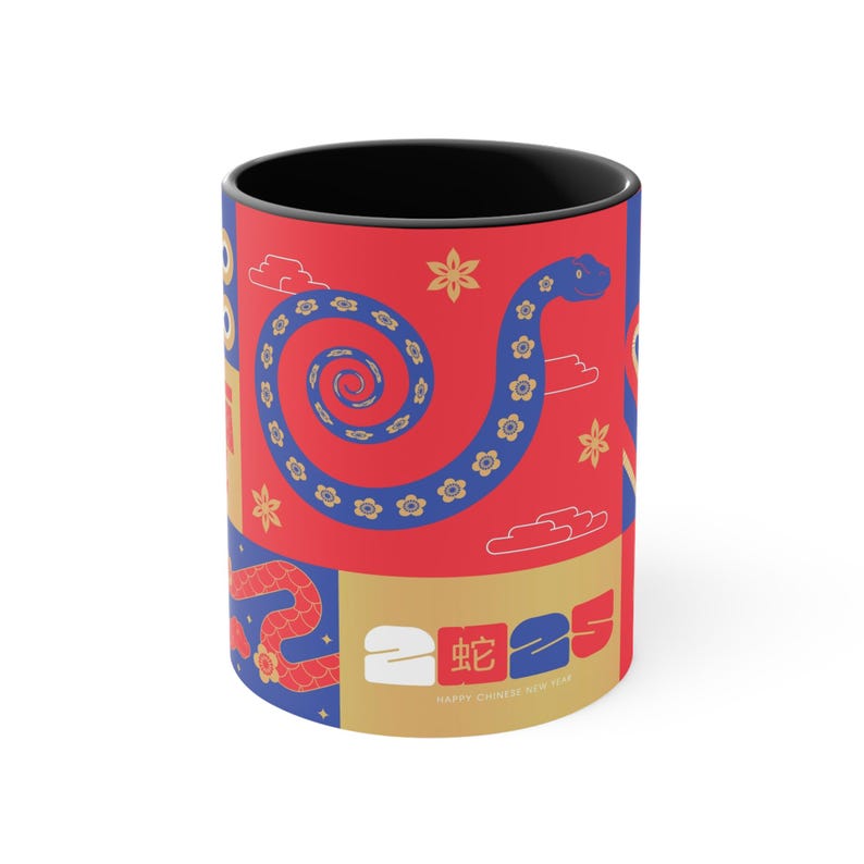 Year of the Snake Mug, Snake 2025 Mug, Gift Mug Year of the Snake ...