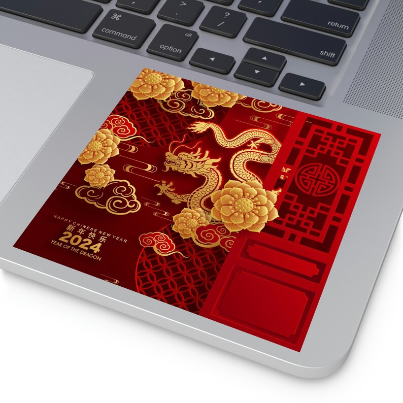 Dragon 2024 Square Stickers, Dragon Stickers 2024, Lunar New Year 2024 ...