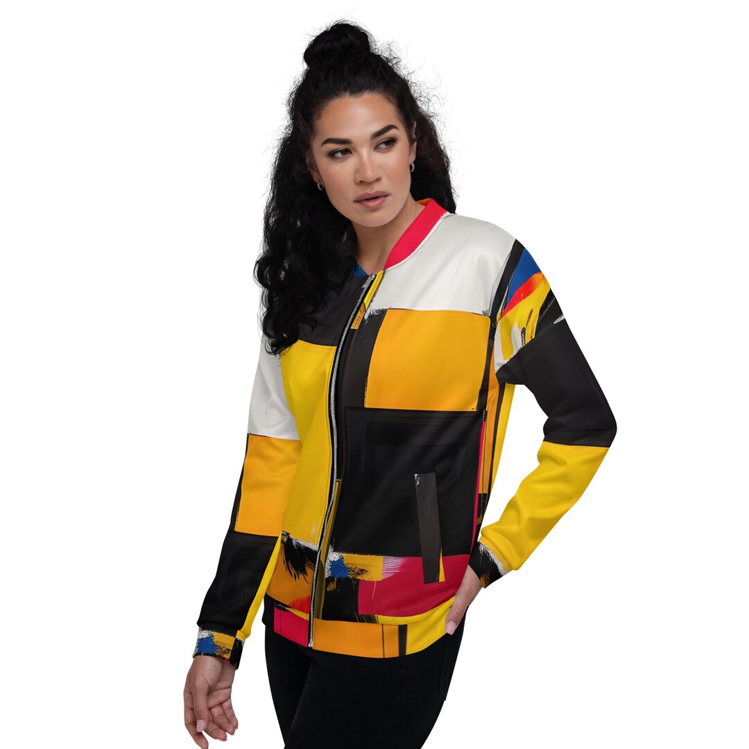 Boho Bomber Jacket, Streetwear Bomber Jacket Unisex, Fashion Bomber ...