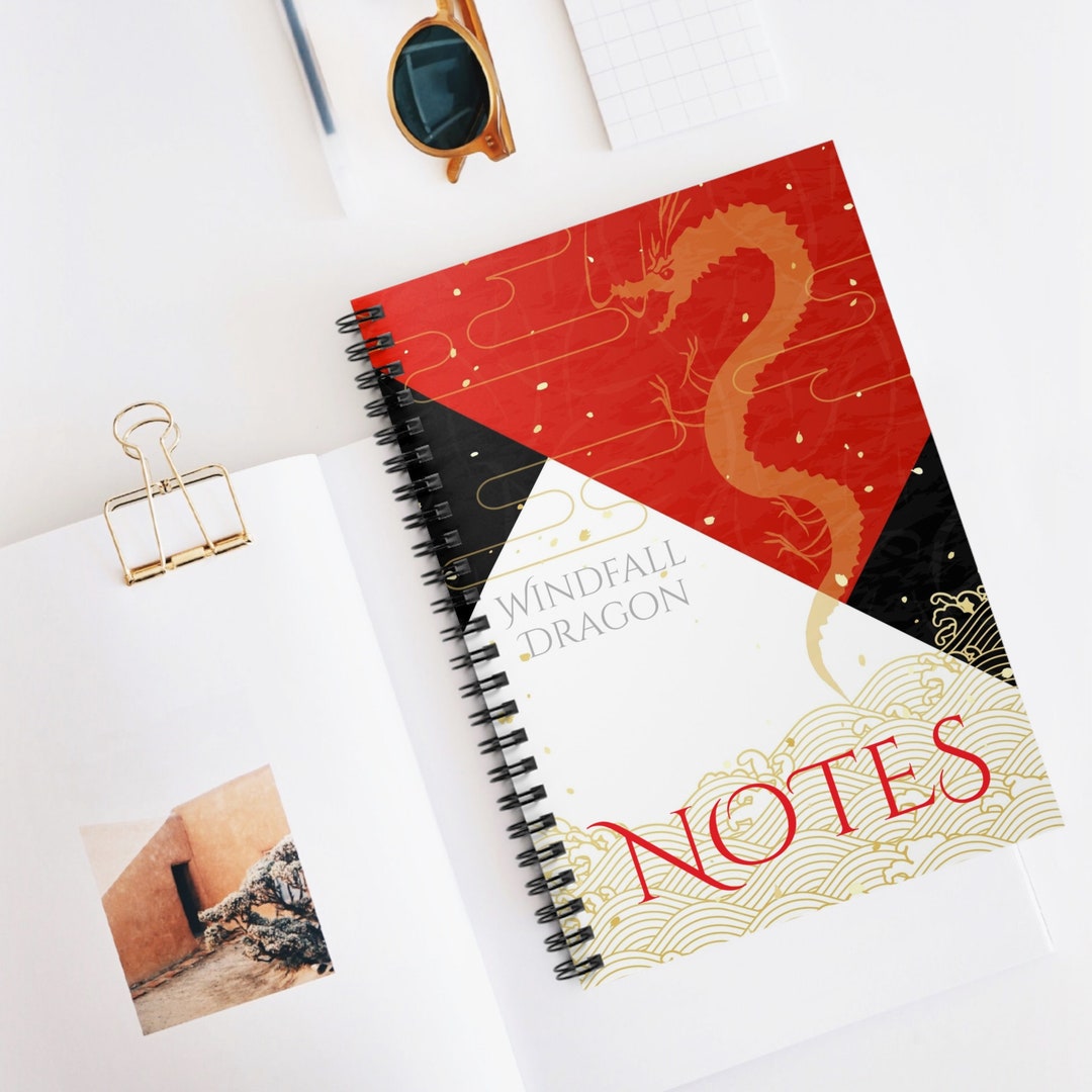 Spiral Notebook Dragon Notebook Dragons Dragon Notepad - Etsy