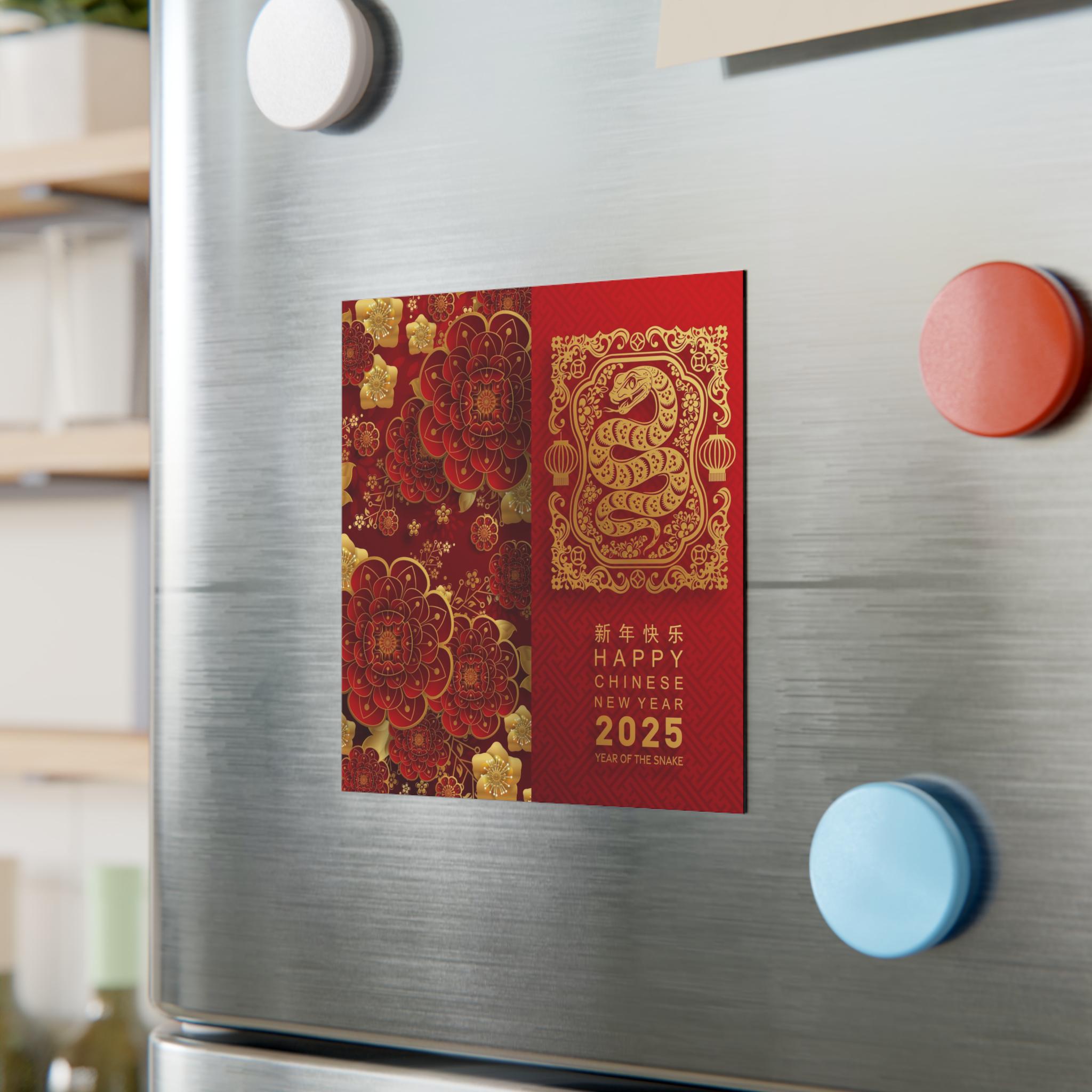 Chinese New Year Magnet, Year of the Snake Magnet, Lunar New Year Gift ...
