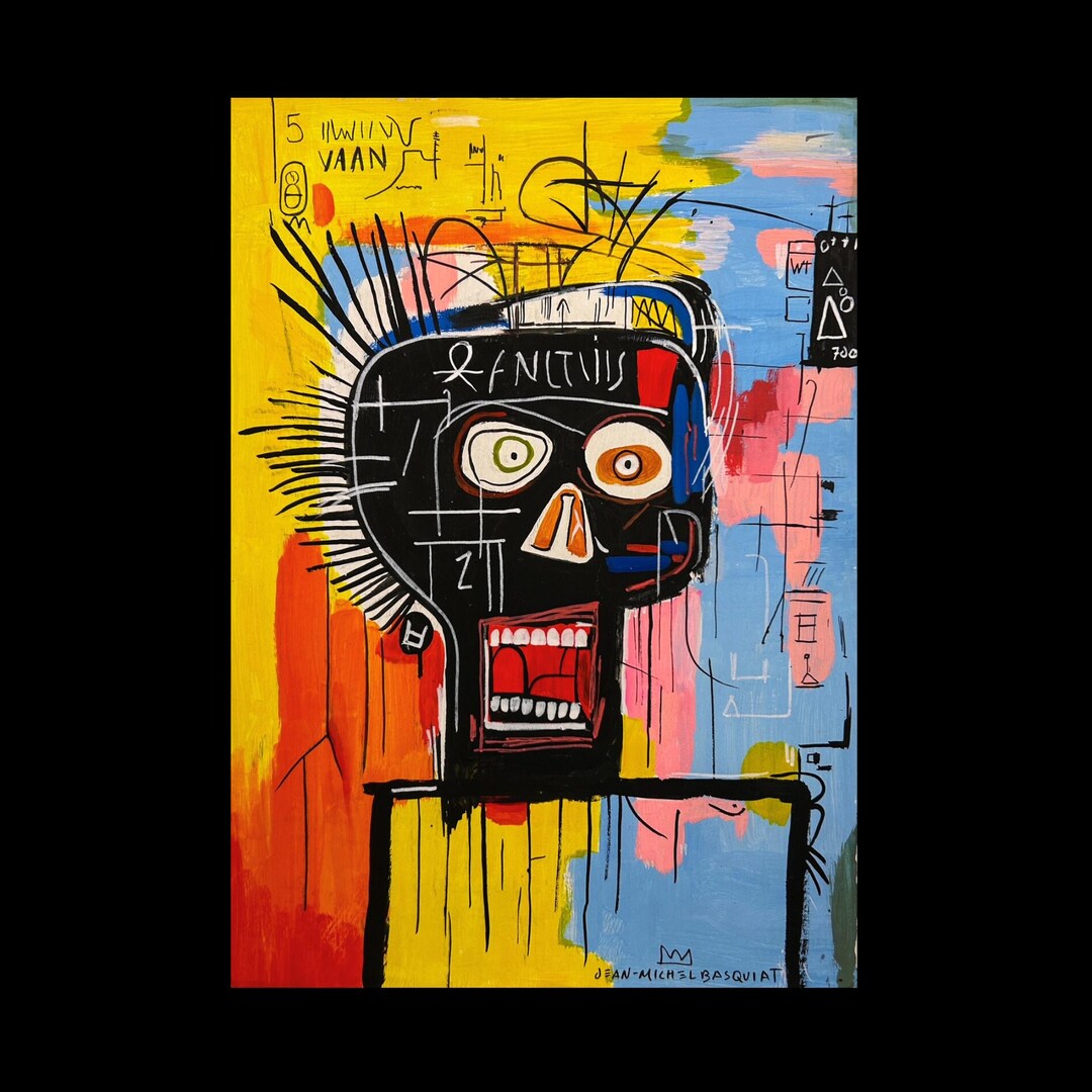 Basquiat Original Signed, Jean-michel Basquiat Original Artwork, Pop ...
