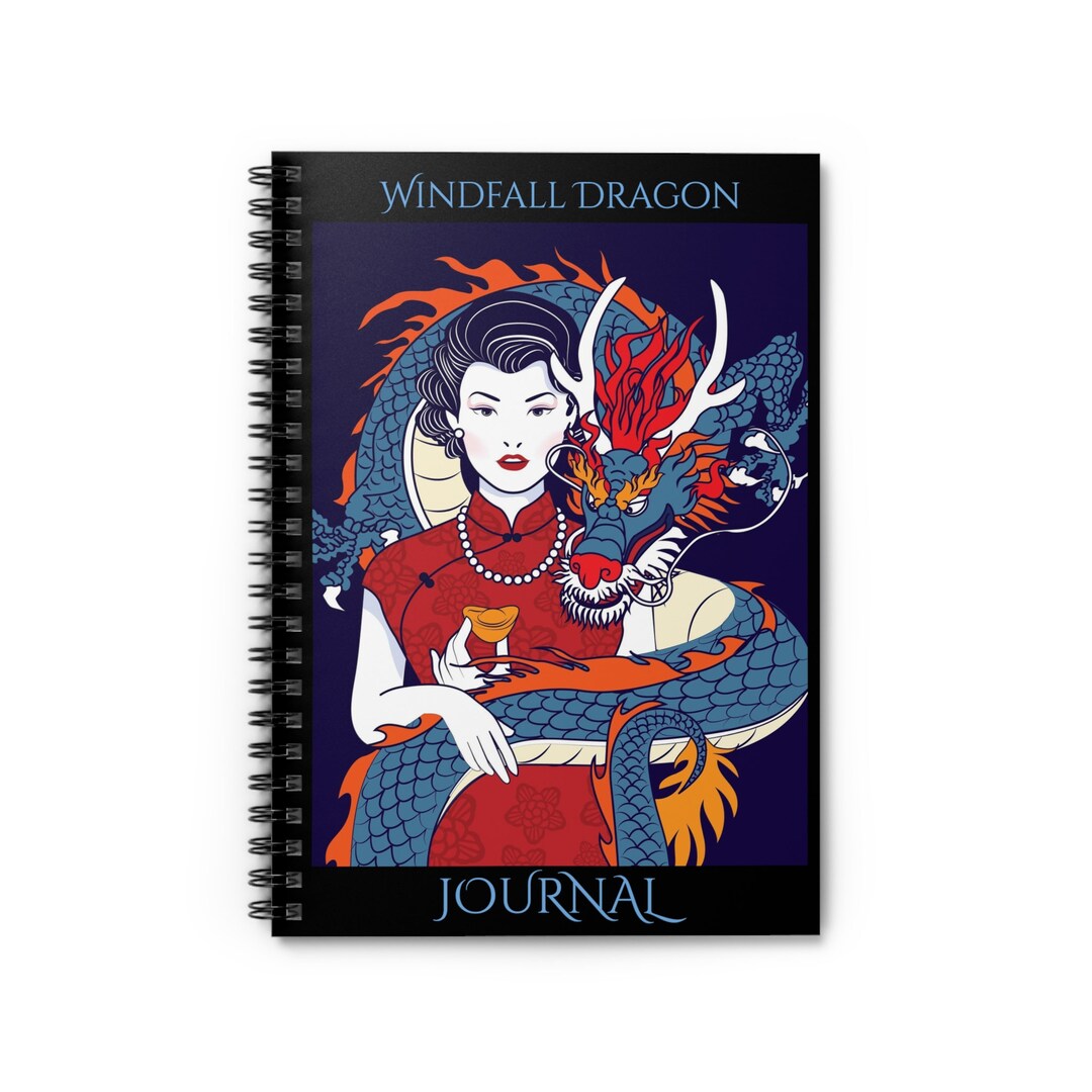 Spiral Notebook Dragon Lady, Journal Dragons Women, Dragon Lady ...