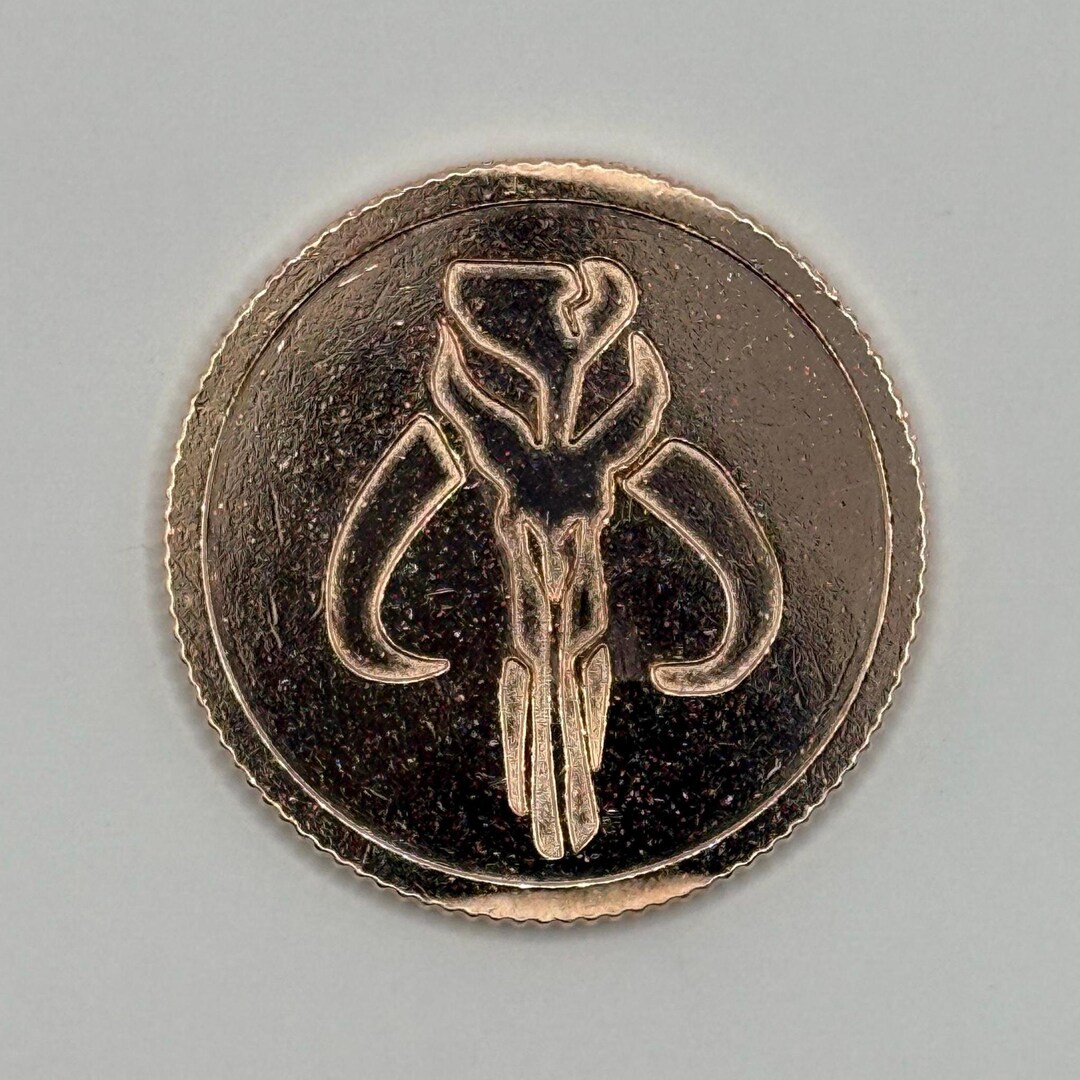 Bronze Mythosaur Credit | Solid Metal Mandalorian Coin | Star Wars ...